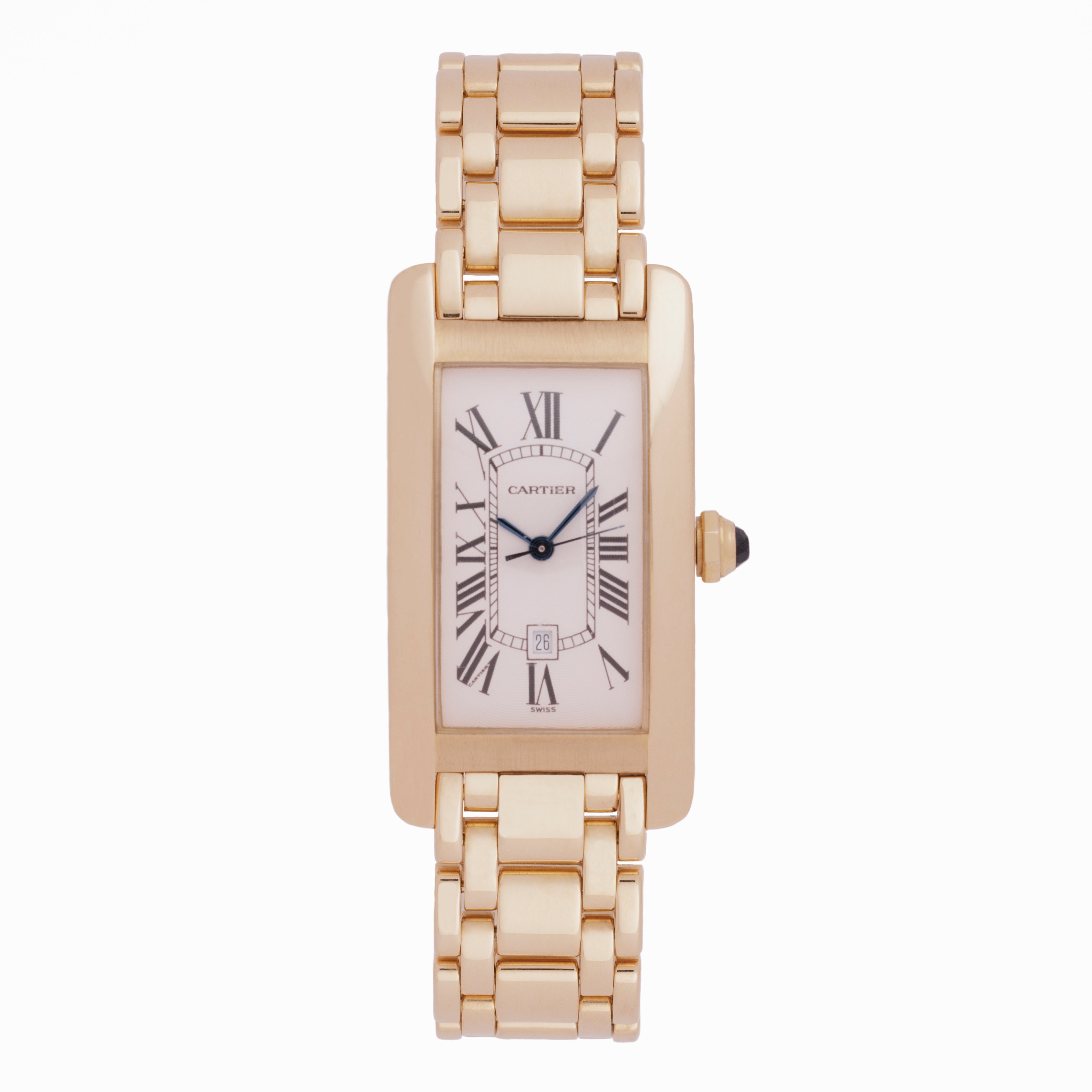 Cartier Tank Américaine with Date Model W26035K2 – STEPHANIE WINDSOR